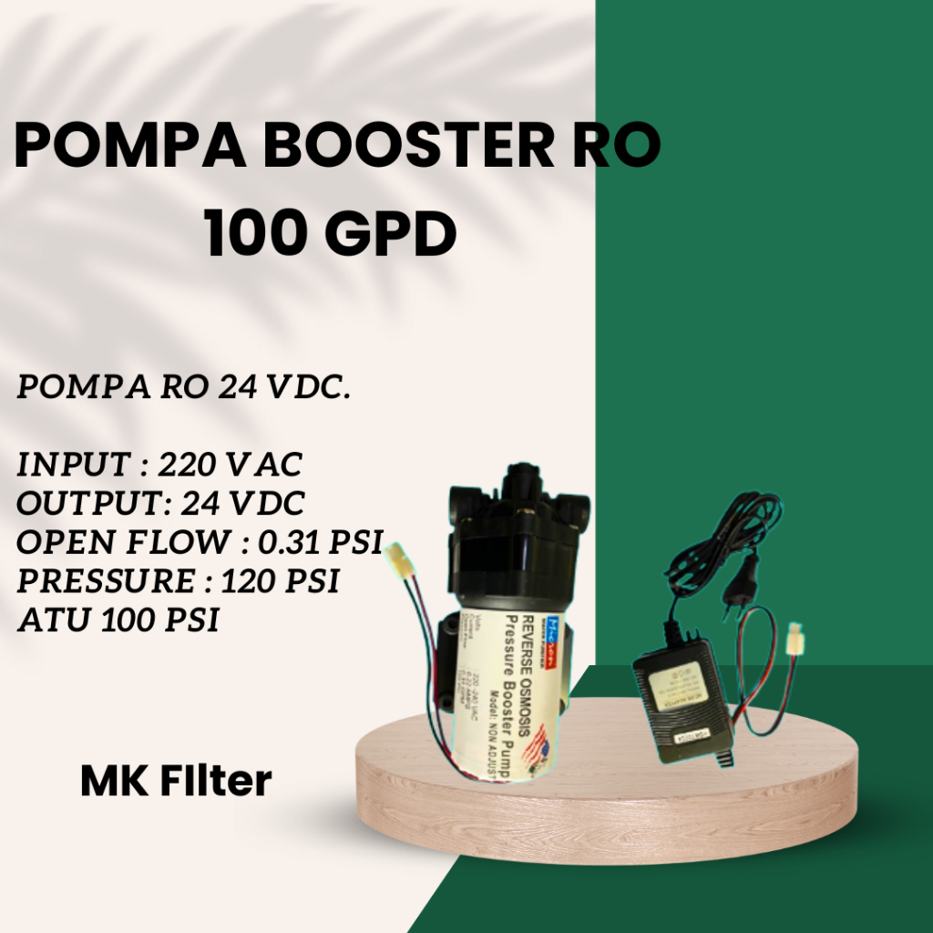 Jual Pompa Booster RO 100 Gpd - Booster Pump RO Micron 24v | Shopee ...
