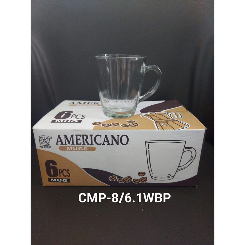 Jual Gelas Set isi 6/Gelas Americano/Gelas Kopi/Gelas Teh/Gelas Set ...