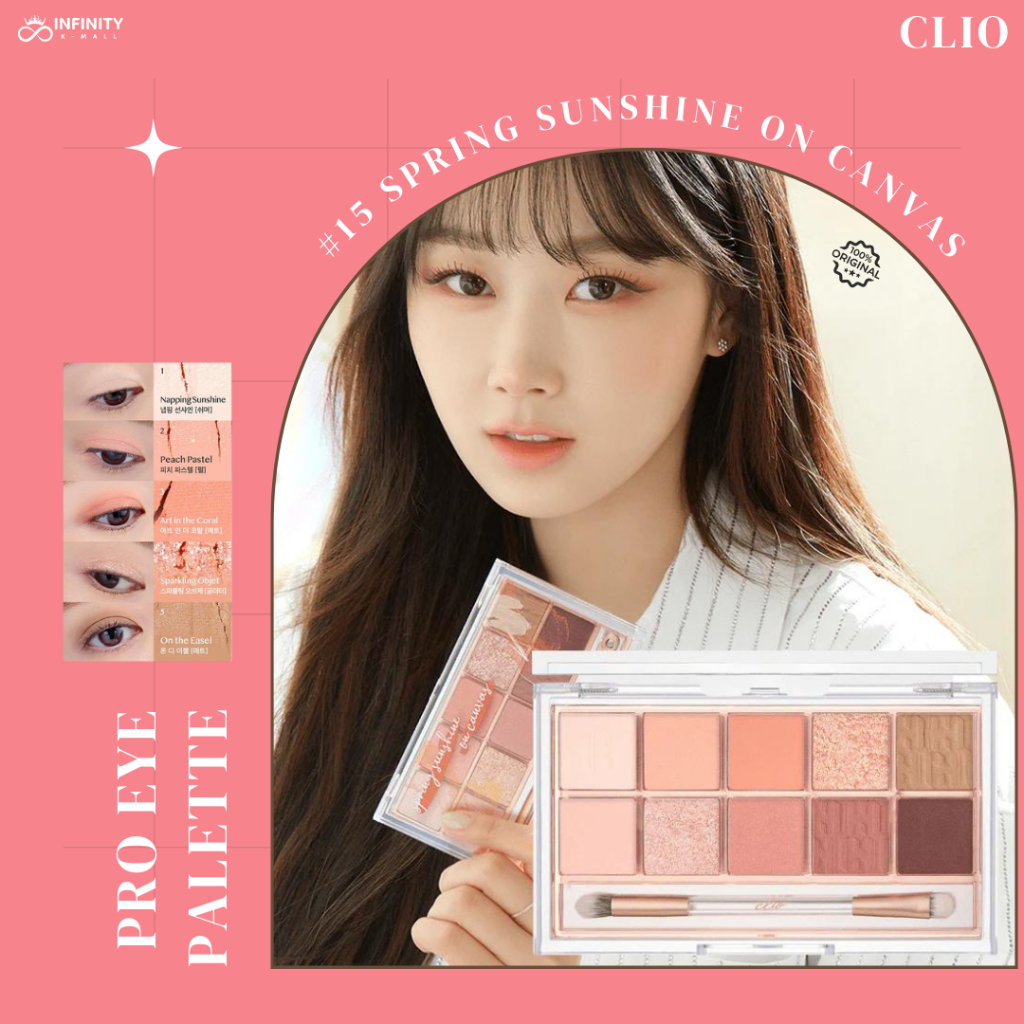 Jual [100% ORI] CLIO Pro Eye Palette #15 Spring Sunshine On Canvas ...