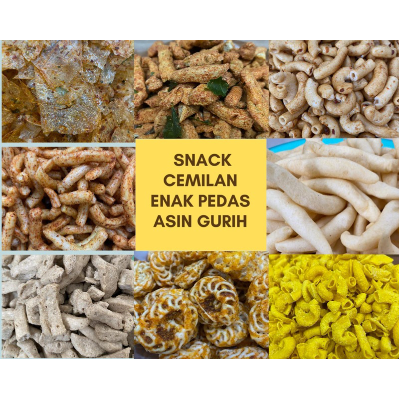 Jual SNACK CEMILAN ENAK pedas,asin,bbq, jagung panggang, rasa daun ...