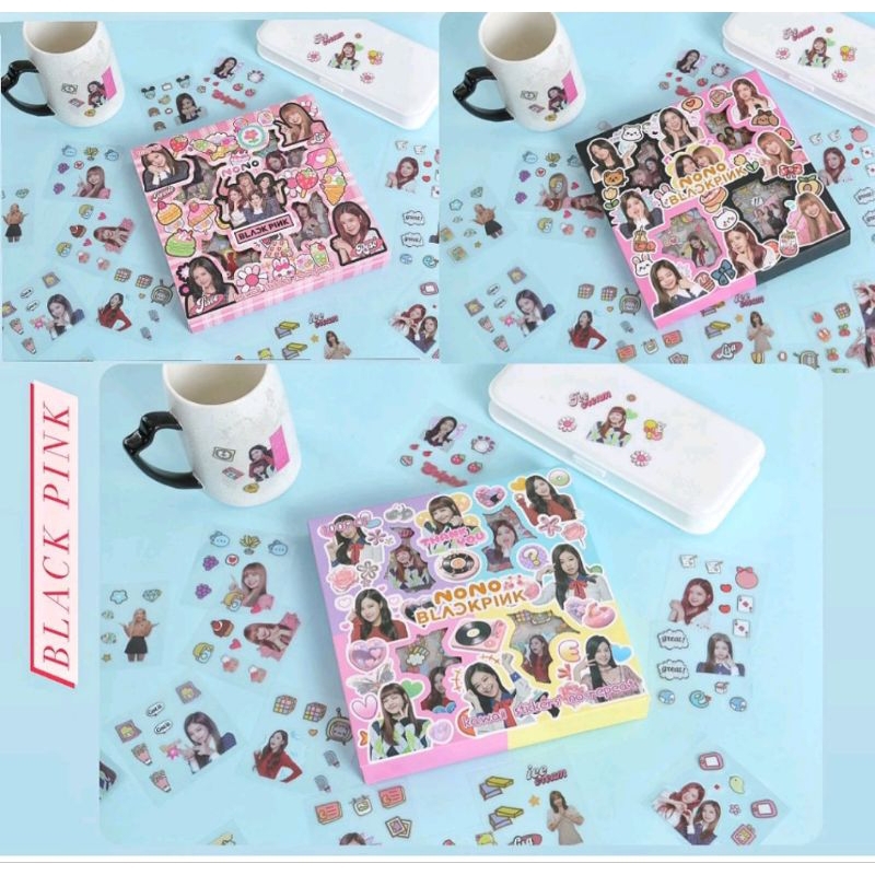 Jual Sticker Kpop Blackpink Bts Stiker K-Pop Korea Isi 100 Pcs | Shopee ...