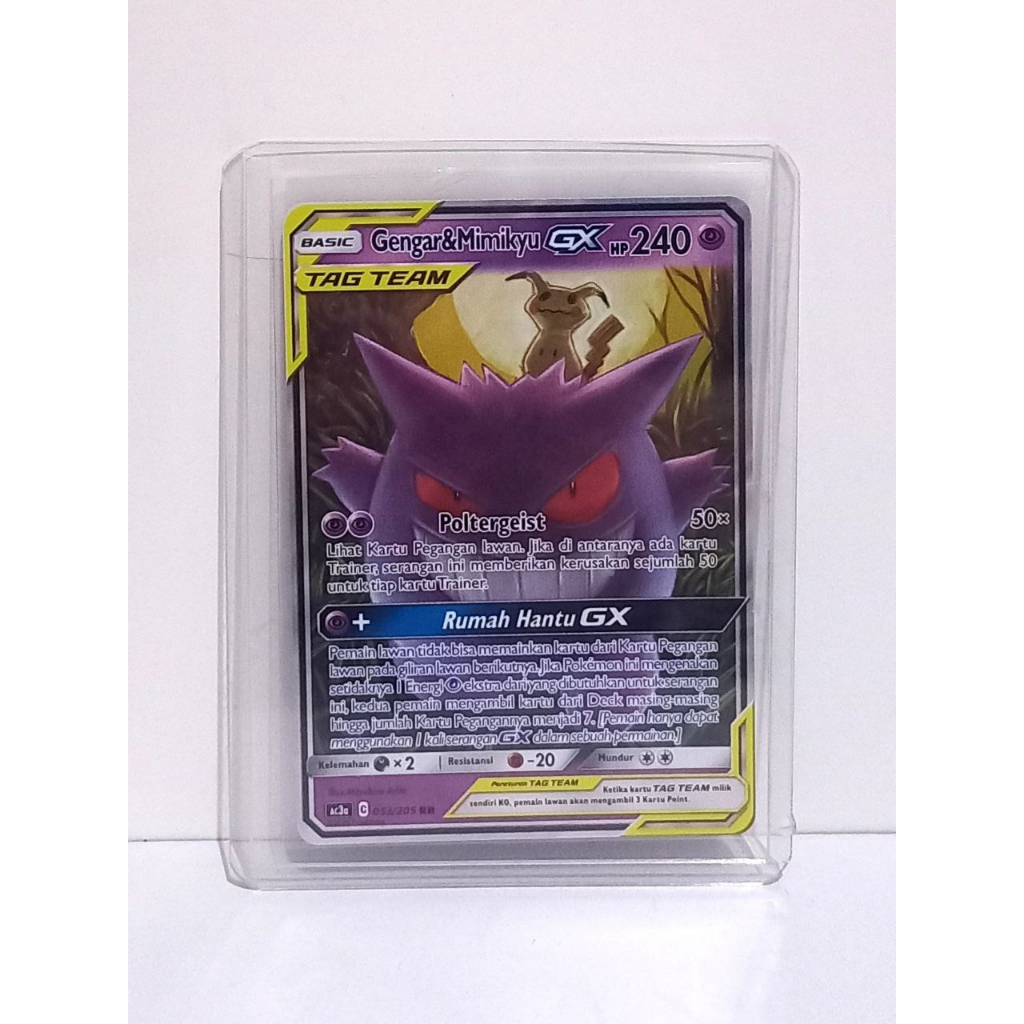 Jual Gengar&Mimikyu Gx RR ac3a 053/205 Kartu Pokemon Indonesia | Shopee Indonesia
