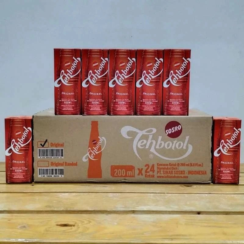Jual AY - Teh Botol Sosro 200 ml Teh Kotak | Shopee Indonesia