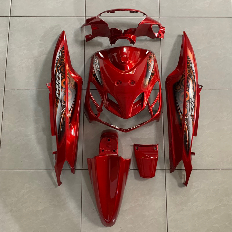 Jual PAKET BODY FULLSET HALUS YAMAHA MIO SMILE NEW MERAH MAROON PLUS ...