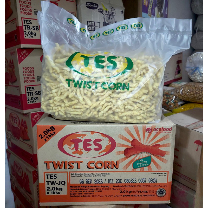 Jual 1 DUS TWIS CORN TES JAGUNG 2kg | Shopee Indonesia