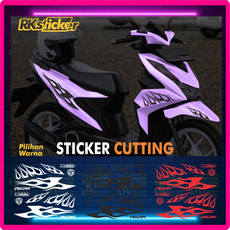 Jual CUTTING STICKER STRIPING BEAT NEW DELUX 2020-2023 SIMPLE STYLE ...