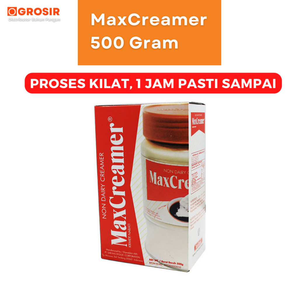 Jual MAX CREAMER 500G / KRIMER KEMASAN REFILL NON DAIRY KRIMER | Shopee ...