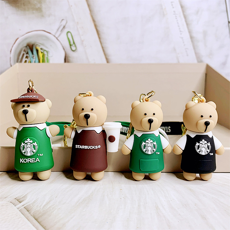 Jual Gantungan Kunci Starbucks Keychain Boneka Beruang Bear Starbucks ...
