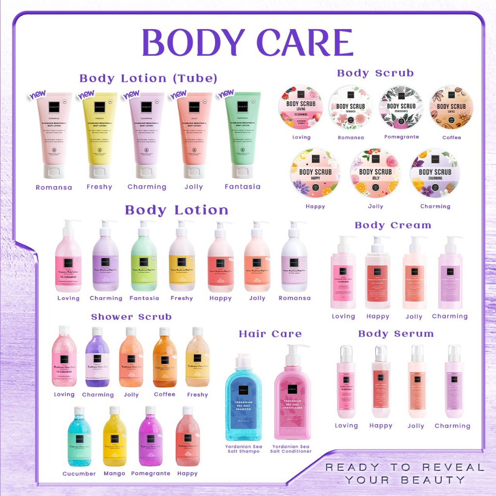 Jual Scarlett Body Care Series | Body Lotion | Body Serum | Body Cream ...