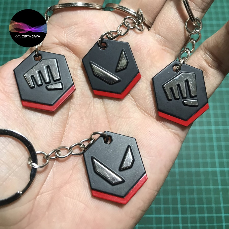Jual Gantungan Kunci Fist Bump Riot Gun Buddy Keychain Valorant Full ...