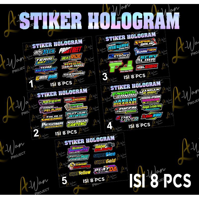 Jual stiker hologram kata kata pack/paket | Shopee Indonesia