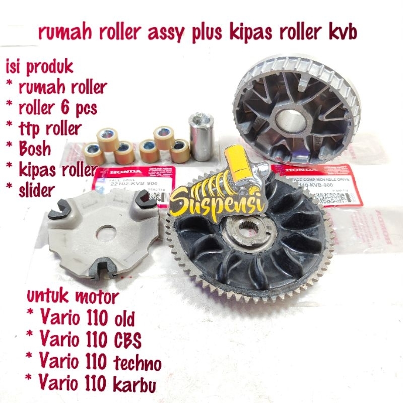 Jual PAKET RUMAH ROLLER SET KIPAS ROLLER VARIO 110 OLD VARIO 110 CBS ...