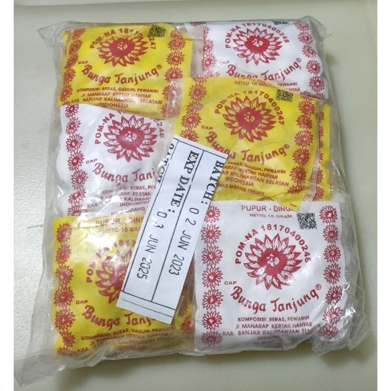 Jual Pupur Dingin / Pupur Basah Cap Bunga Tanjung 1 Pack ( 24 pcs ...