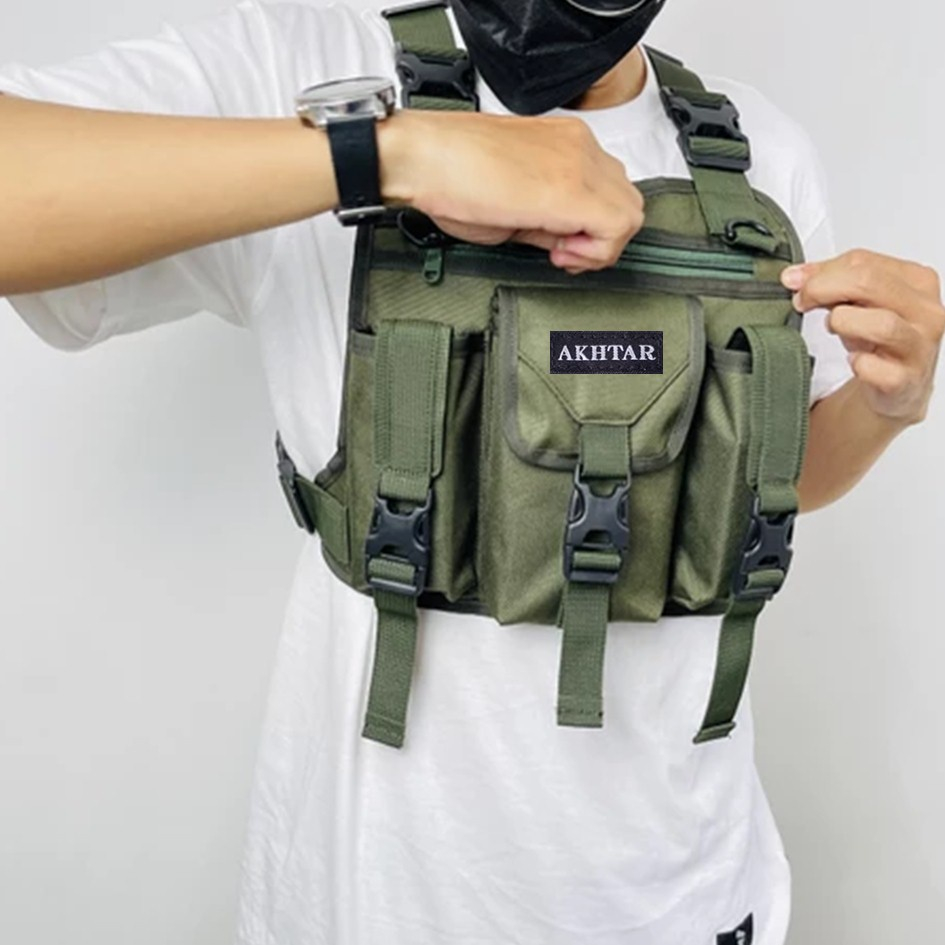 Jual chestbag tas dada tactical selempang rig bag outdor rompi ...