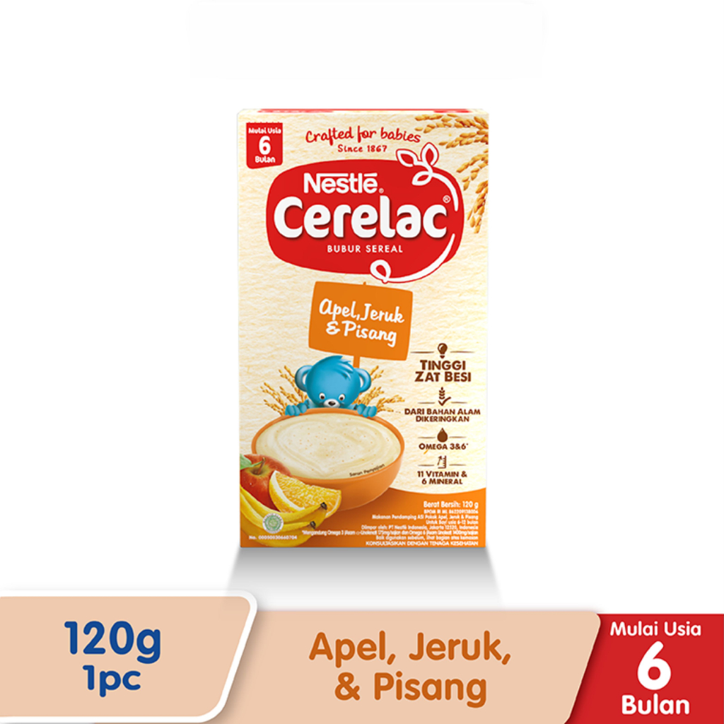 Jual Nestle Cerelac 6+ Rasa Apel Jeruk Pisang 120 g | Shopee Indonesia