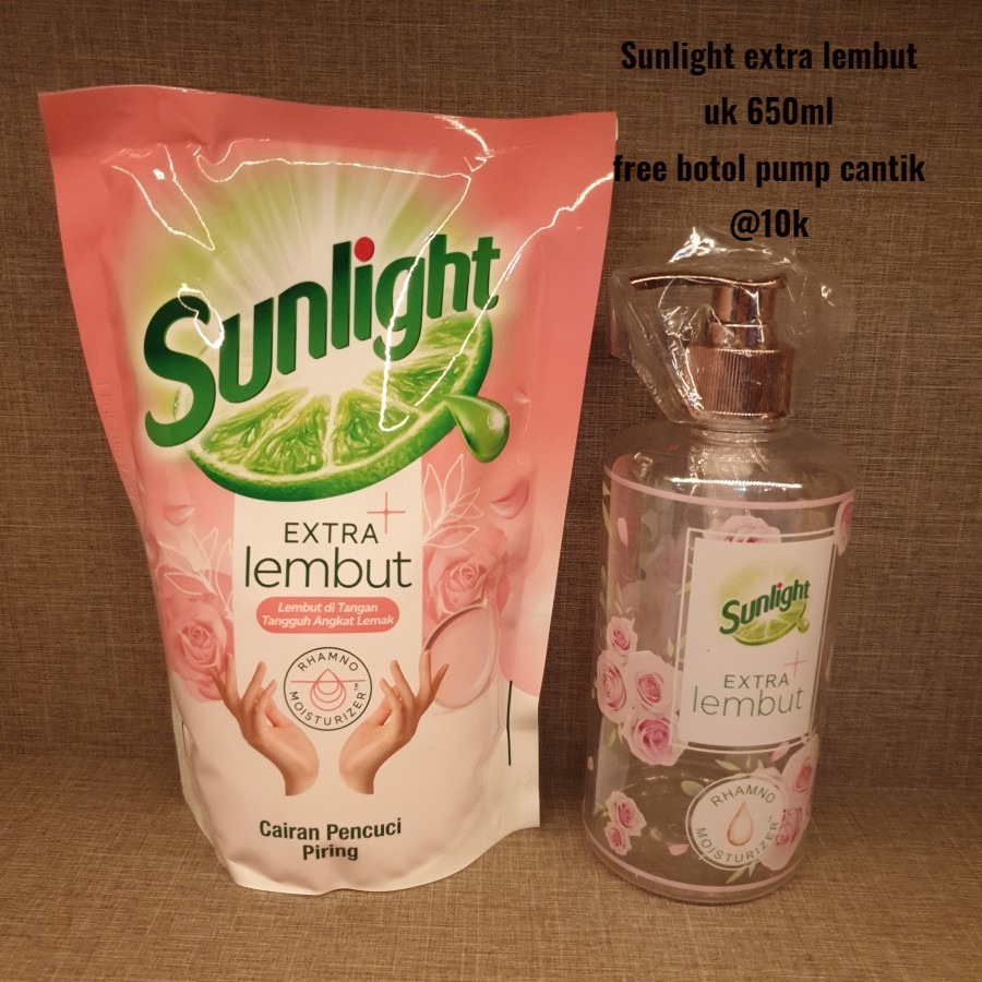 Jual SABUN SUNLIGHT EXTRA LEMBUT RHAMNO MOISTURIZER 650ml 1500ml ...