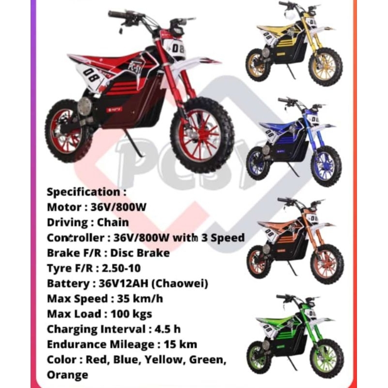 Jual TRAIL MINI LISTRIK 36 V 800 WATT LENKA EMC11 PCKBE YUKITA 0952 ...