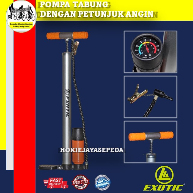 Jual POMPA SEPEDA TABUNG PANJANG dengan petunjuk tekanan angin | Shopee ...