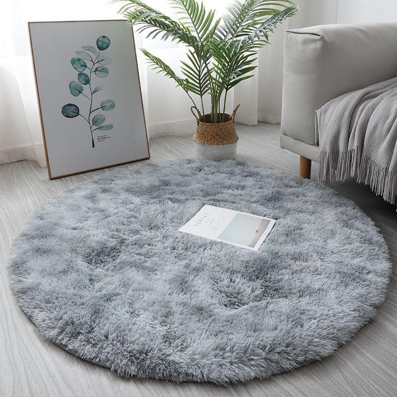 Jual Karpet Bulat Ombre & Motif Warna Diamater 100cm/Karpet Bulu Lantai ...