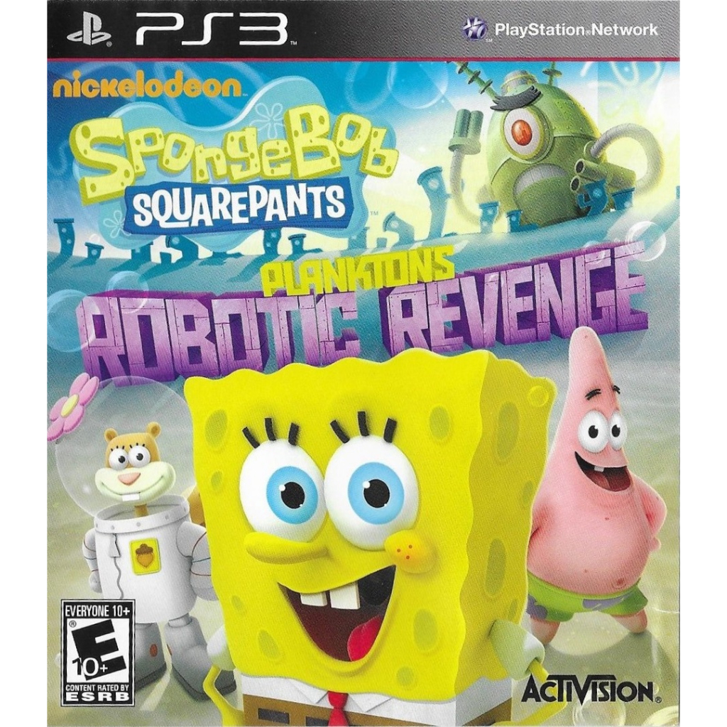 Jual KASET GAME PS3 PKG SPONGEBOB SQUAREPANTS PLANKTONS ROBOTIC REVENGE ...