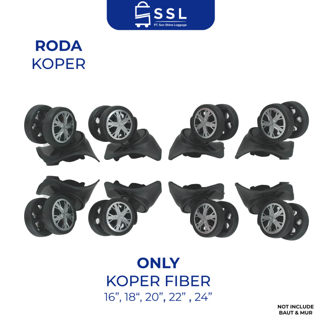 Jual Roda Koper 1 Set/Roda Koper Fiber/4 pcs roda koper/Roda Koper ...