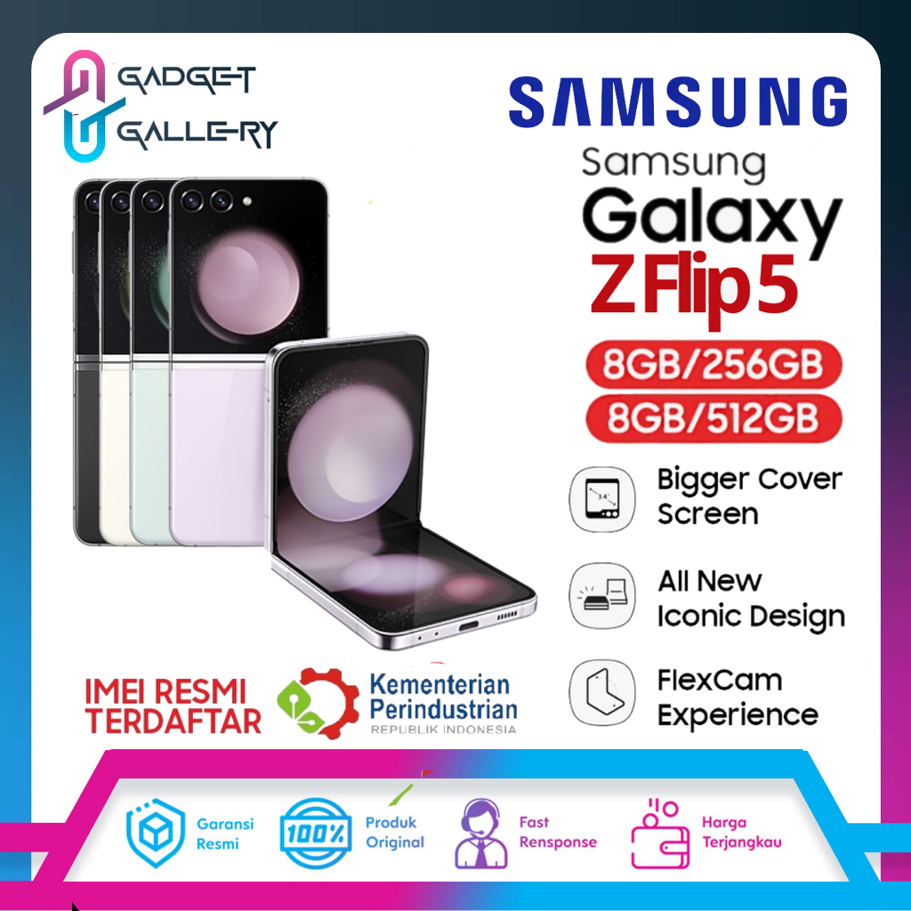Jual Samsung Galaxy Z Flip 5 ZFlip5 5G RAM 8GB/256GB | 8GB/512GB ...