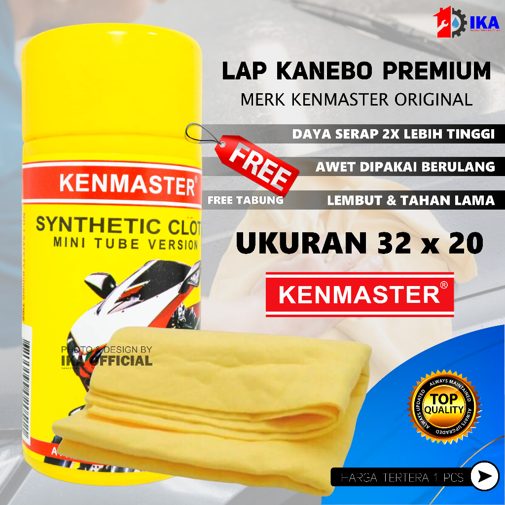 Jual Lap Kanebo / Kenmaster Lap Motor / Plas Chamois Mini Synthetic ...