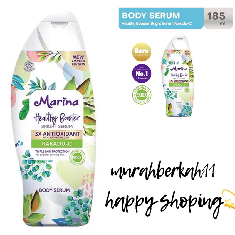 Jual Marina Health Booster Body Serum Kakadu C 185ml | Shopee Indonesia