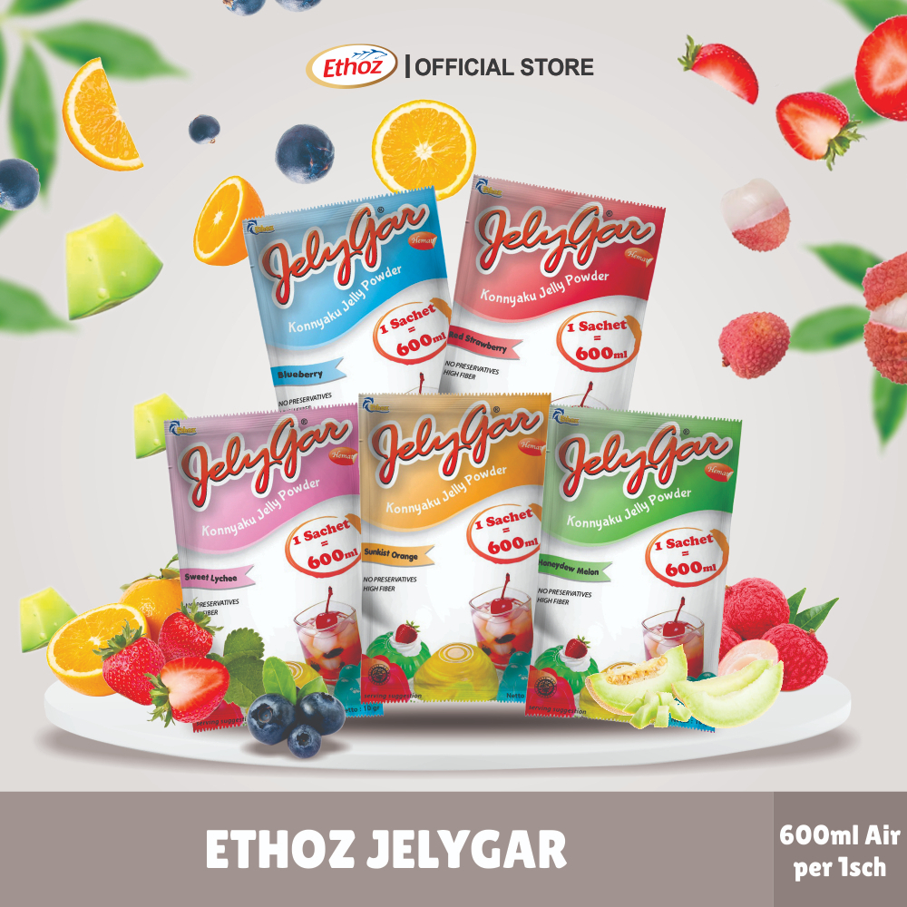Jual Ethoz Jelygar /Jelly & Agar Bubuk Powder 2 pcs | Shopee Indonesia