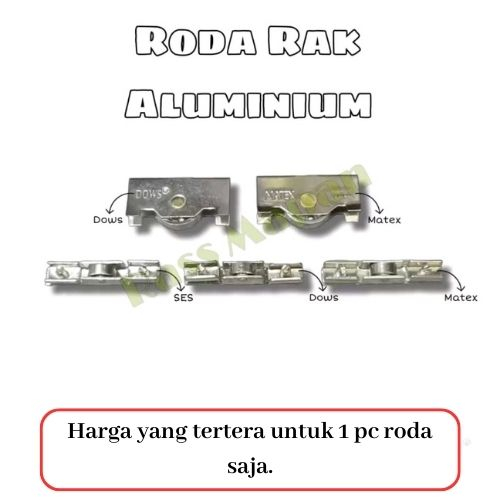 Jual Roda Rak Aluminium Roda Matex Besar Asli Dows Besar Kecil ECERAN ...