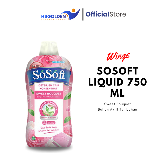 Jual So Soft Deterjen Cair 750mL - SOSOFT Deterjen Cair Konsentrat 750 ...