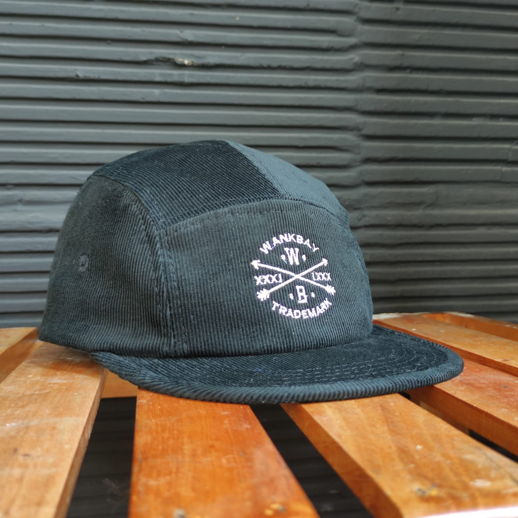 Jual 5 panel short cap/visor pendek corduroy wankbay Topi Distro ...
