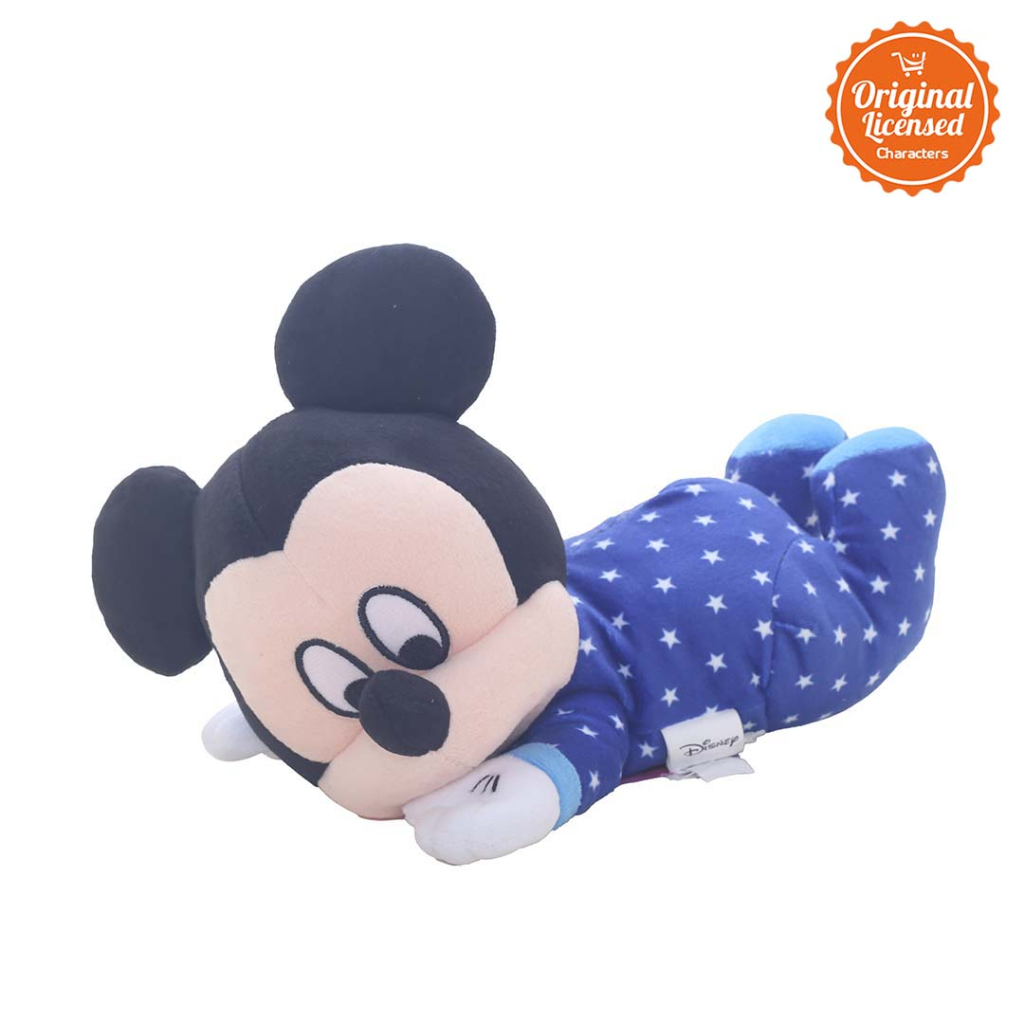Jual Disney Boneka Baby Mickey Mouse Laying Blue 25 cm | Shopee Indonesia
