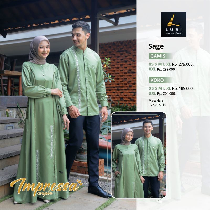 Jual Impressa Couple by Lubi | Gamis Lubi | Koko Lubi | Gamis Impressa ...
