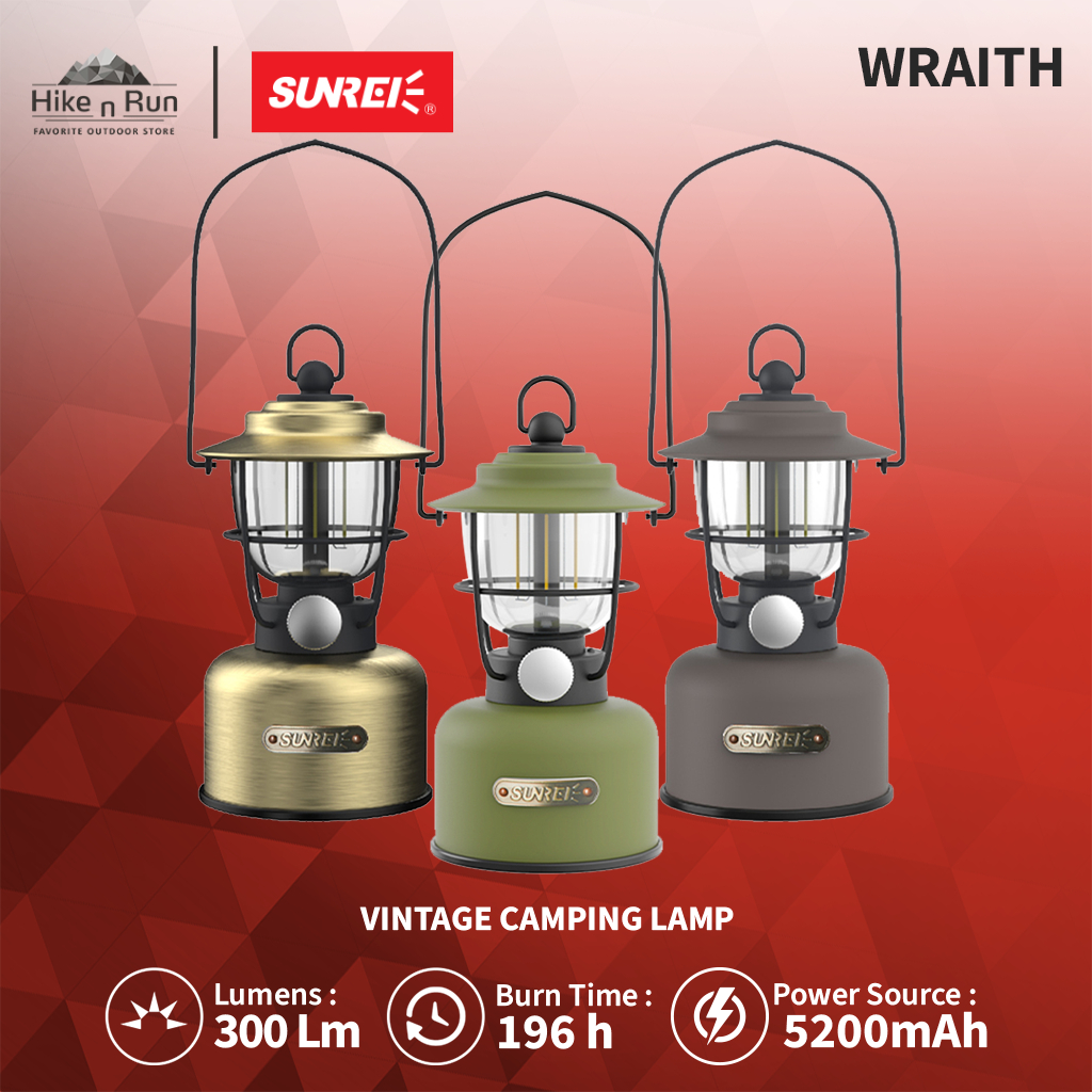 Jual Sunrei Wraith Lampu Camping Rechargeable Retro Glamping Lantern | Shopee Indonesia