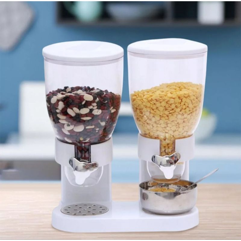 Jual Mesin dispenser penyimpanan makanan kering sereal ganda 2 ...