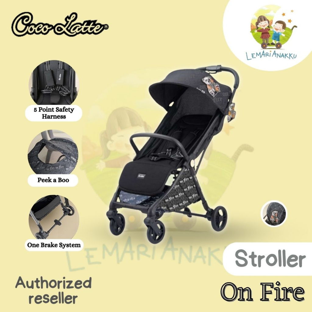 Jual Stroller Cocolatte Conic On Fire Autofold Kereta Dorong Bayi Cabin ...