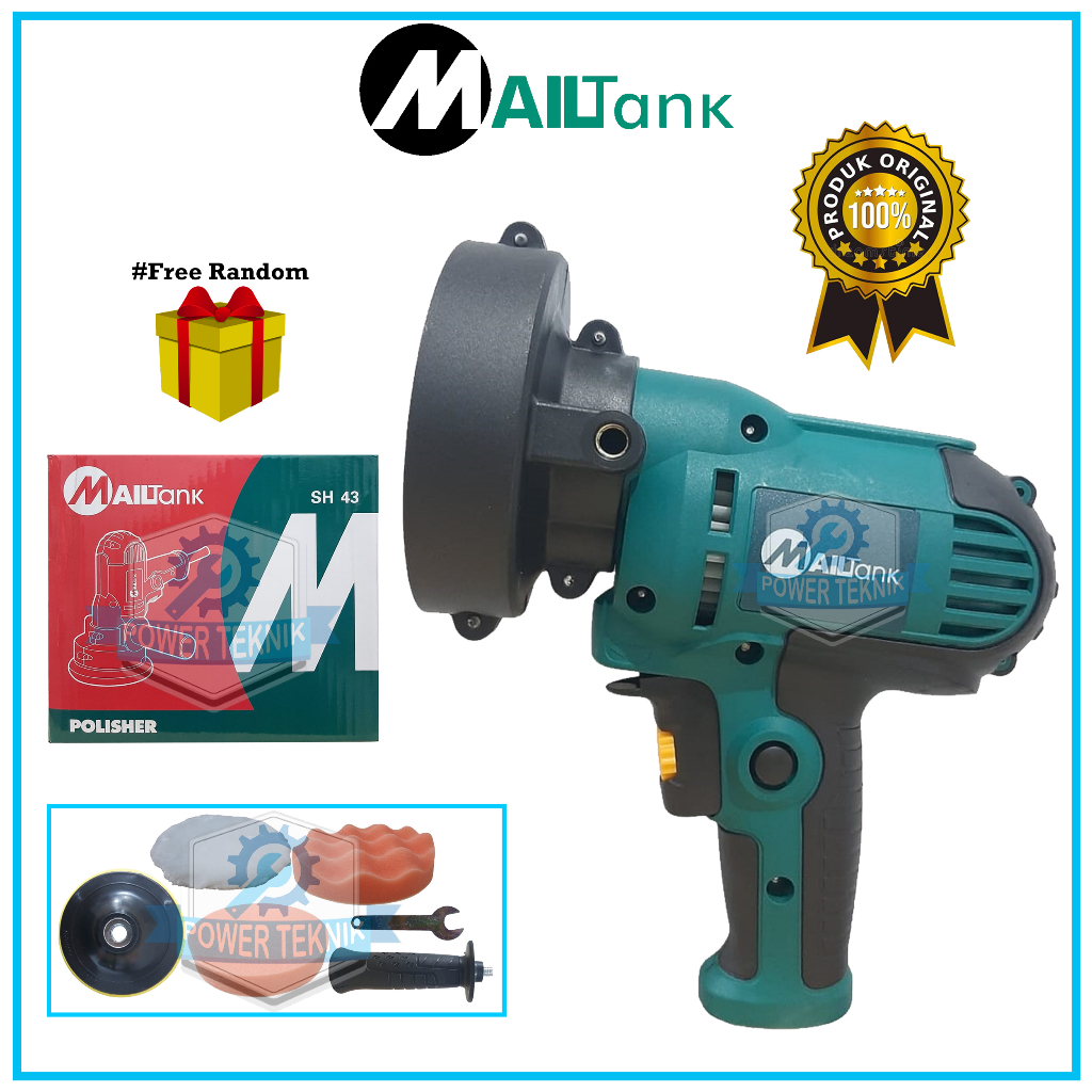 Jual Mesin Poles Body Mobil Motor MAILTANK SH43 Alat Disc Disk Wool Polisher Electric 5 Inch ...