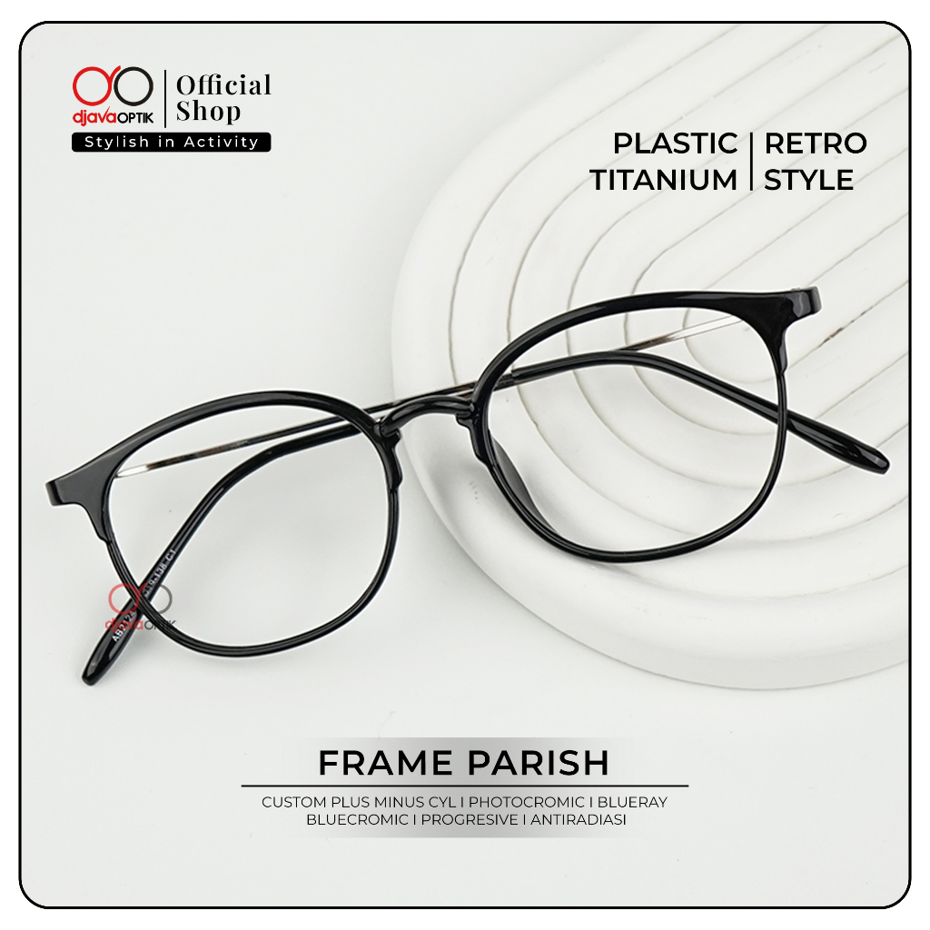 Jual DJAVA OPTIK - Frame Parish - Kacamata Korea Plastik Lentur Anti Patah | Shopee Indonesia