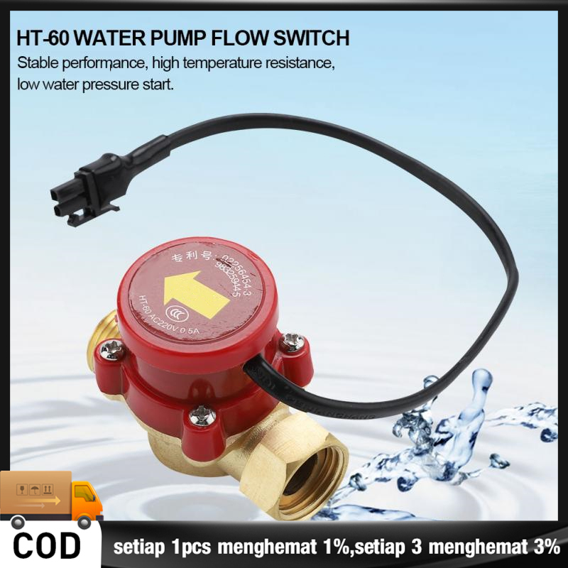Jual Flow Switch 3/4 Inch - Otomatis Pompa Air Dorong Booster Pump/ 1/2 ...