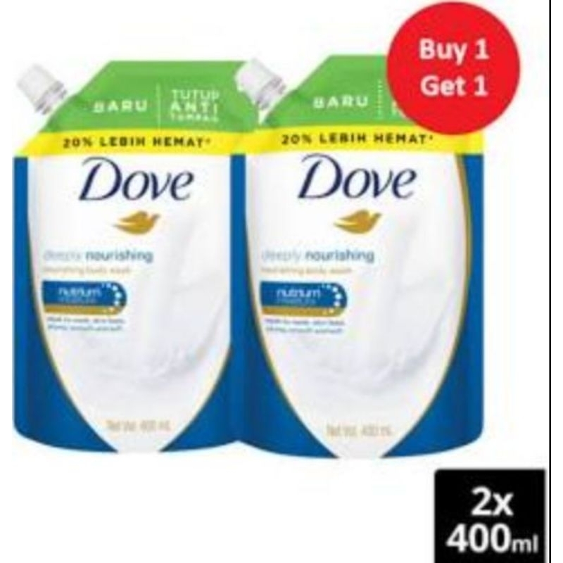 Jual Dove deply nourishing sabun mandi cair 400ml x2 | Shopee Indonesia