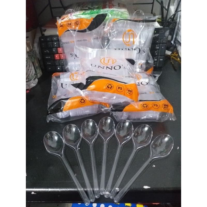 Jual Sendok Uno Panjang Bening Kristal Isi 100 Pcs | Shopee Indonesia