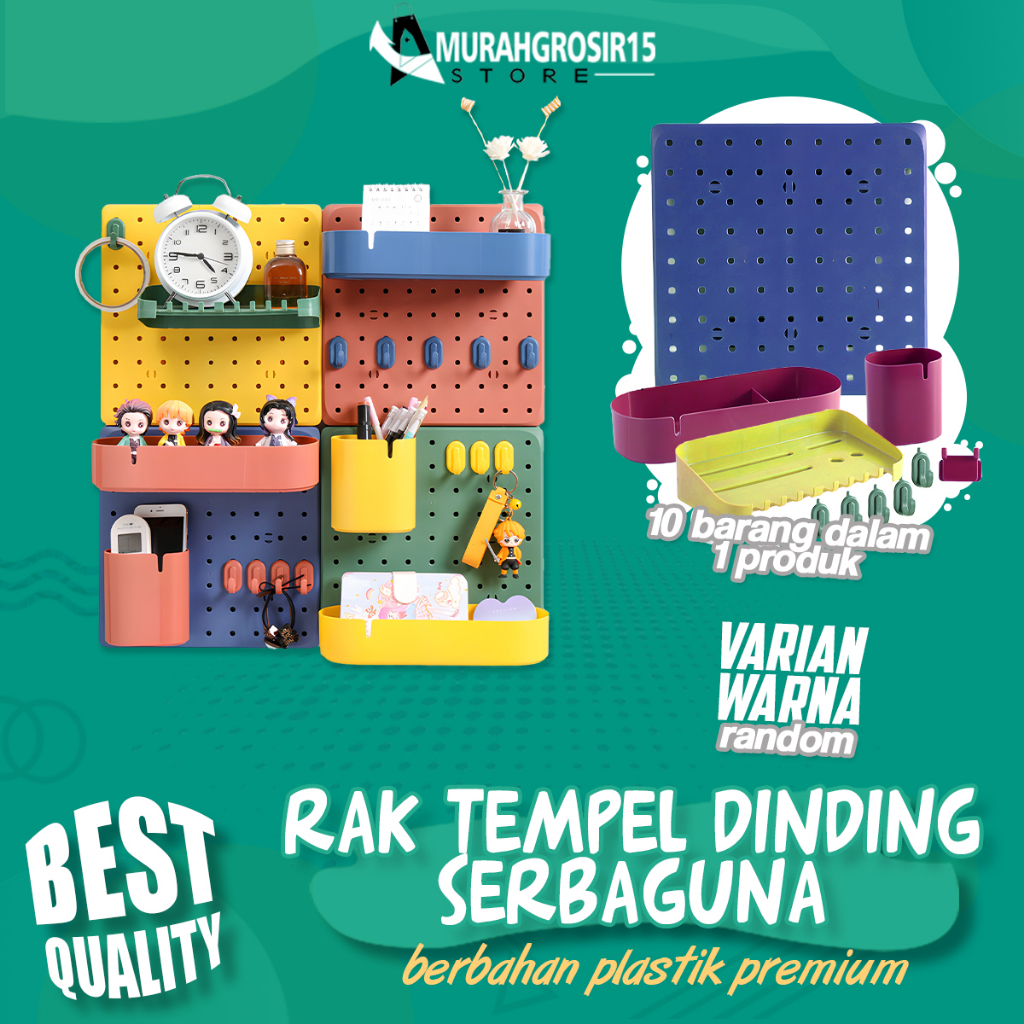 Jual Rak Dinding Tempel Serbaguna Storage Home | Shopee Indonesia