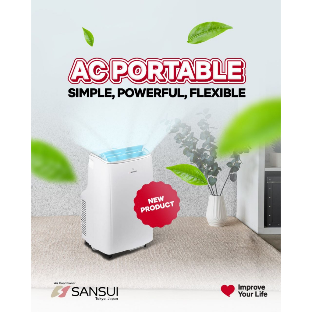 Jual AC PORTABLE 1 PK PENDINGIN RUANGAN SANSUI JAPAN | Shopee Indonesia