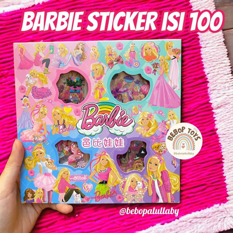 Jual STICKER BARBIE SANRIO BOX ISI 32 ISI 100 STIKER 200 hologram korea ...