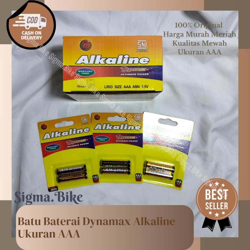 Jual {DYNAMAX ALKALINE AAA KECIL} BATU BATERAI DYNAMAX ALKALINE AAA ...