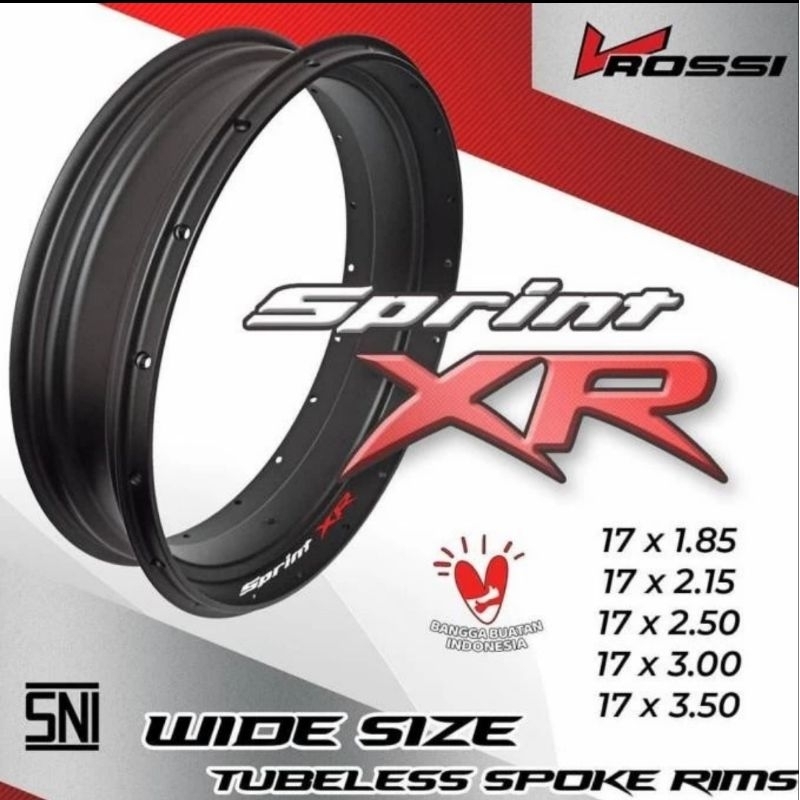 Jual velg rossi xr 215x17 black ano (hole 36) | Shopee Indonesia