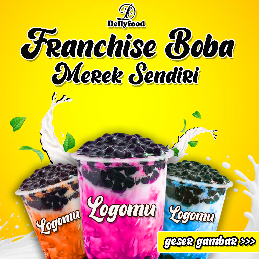 Jual Franchise Boba Merek Sendiri / Paket Usaha Minuman Kekinian Boba ...
