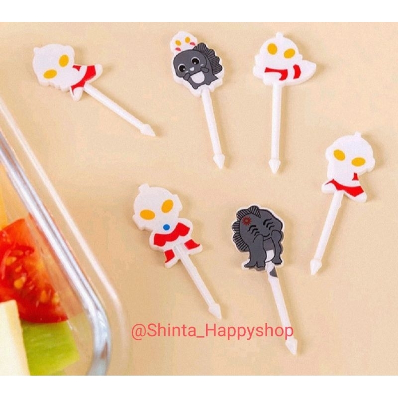 Jual SHS foodpicks, food pick, tusukan makanan bento Ultraman | Shopee ...