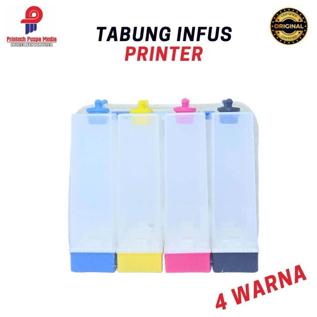 Jual Tabung Tinta Infus Printer 4 warna | Shopee Indonesia